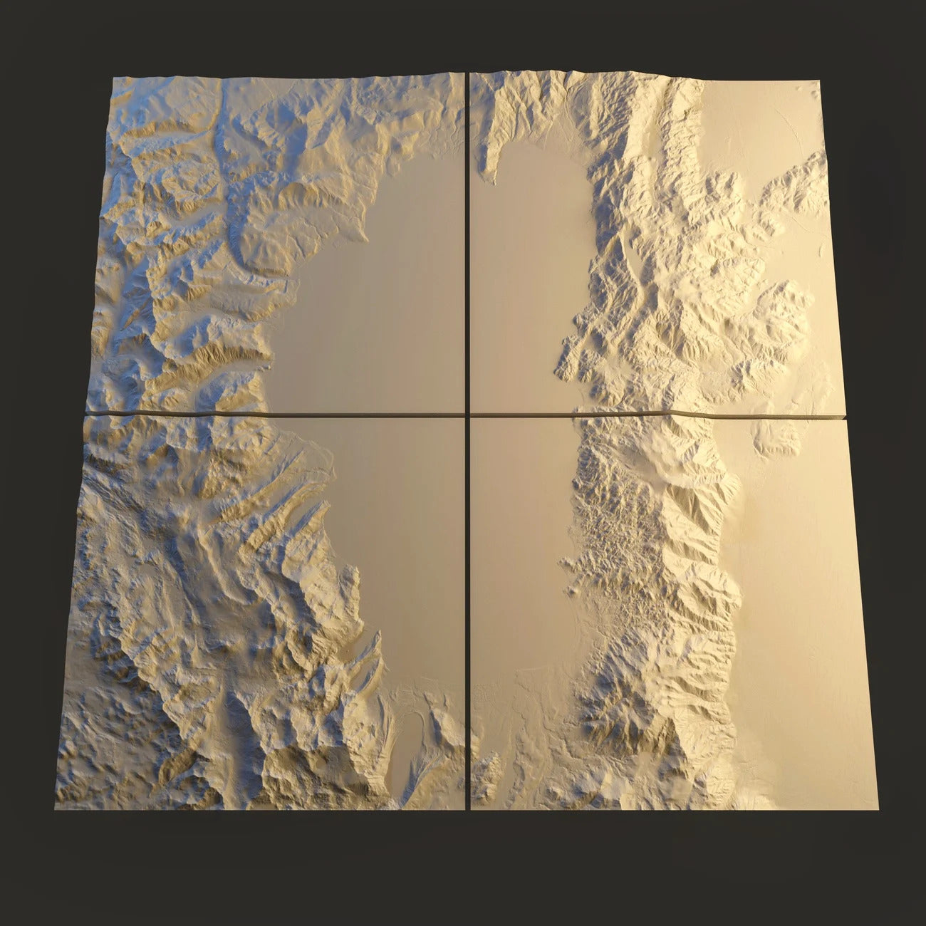 Custom Personalized Large Tiled Map – Topside Maps