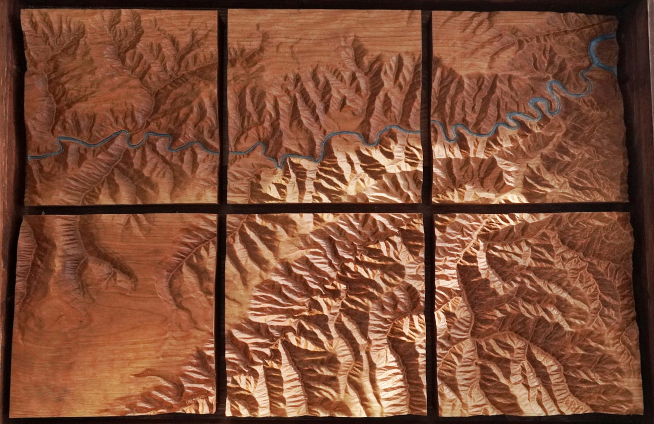 Custom Personalized Large Tiled Map – Topside Maps