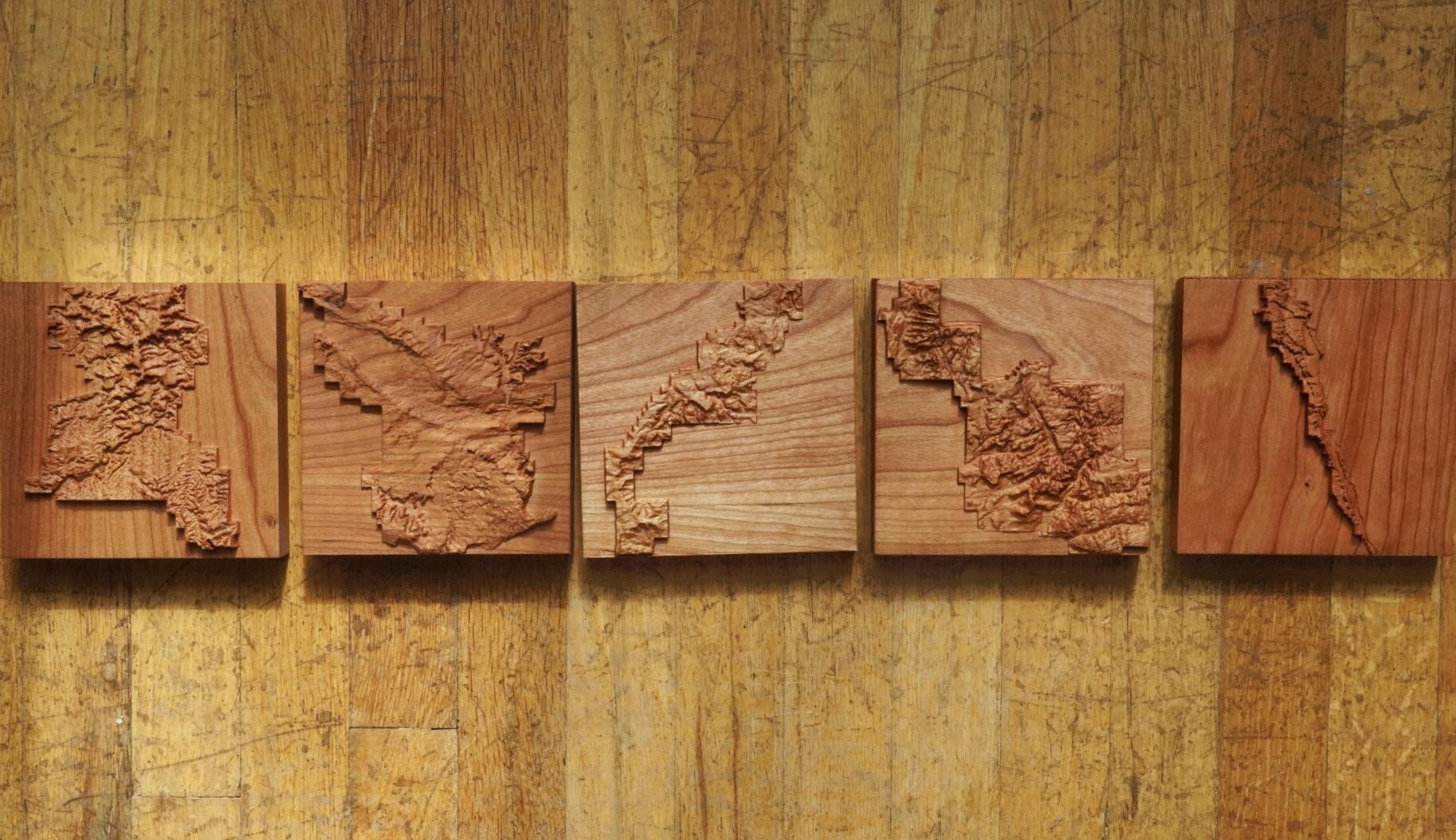 National Parks Topographic Wooden Relief Map – Topside Maps
